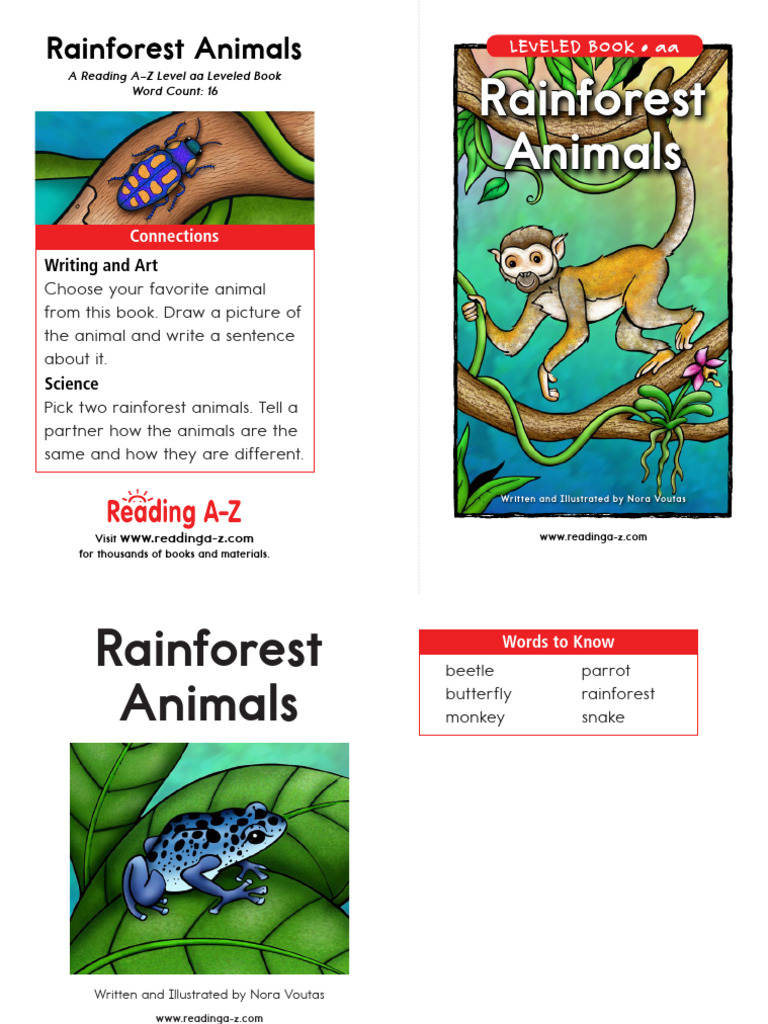 RAZ-AA 006-Rainforest Animals | PDF | Language Families | Languages