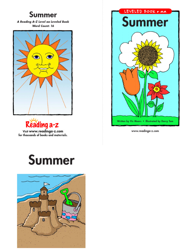 RAZ-AA 010-Summer | PDF | Human Communication | Reading (Process)
