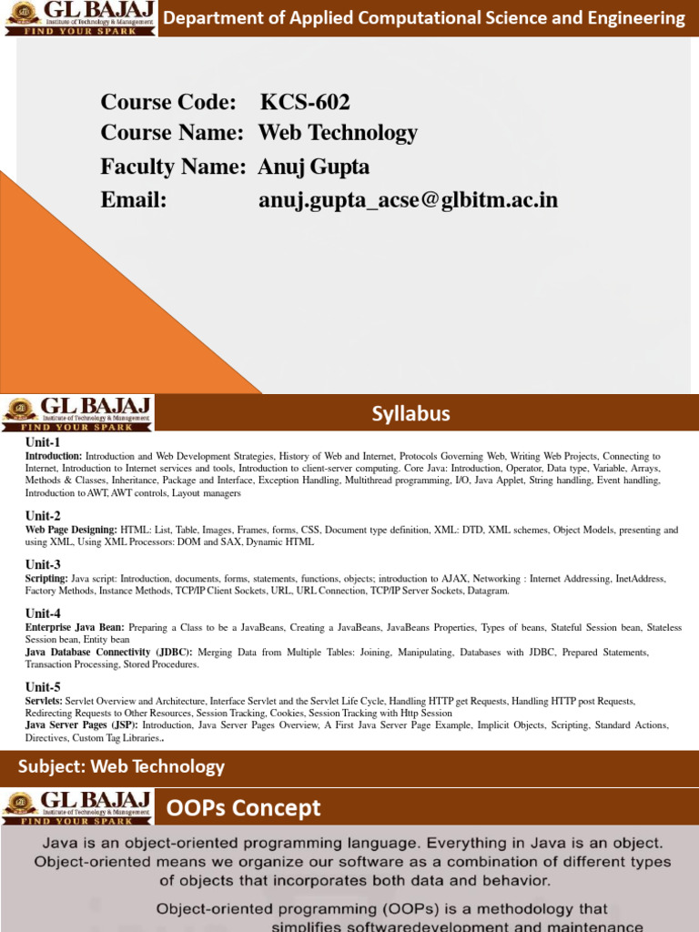 Unit - 1 - Part3 OOPs Concept, Interface, Package | PDF | Inheritance (Object Oriented ...