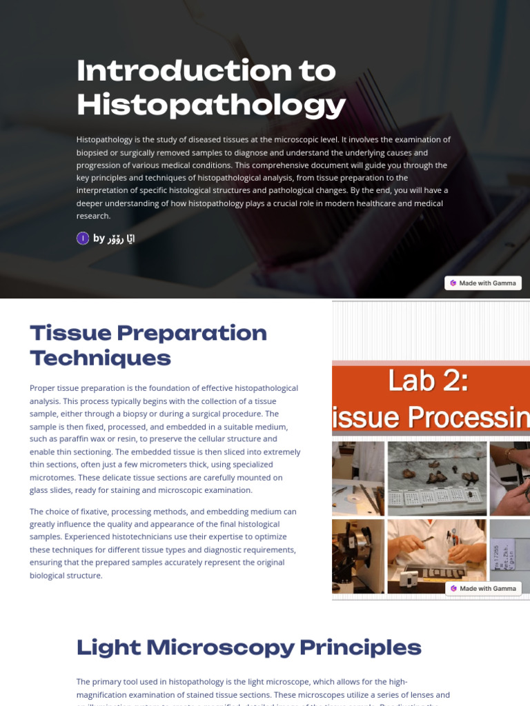 Introduction To Histopathology | Download Free PDF | Histology ...