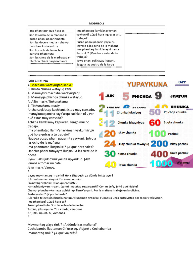 Resumen Quechua | PDF