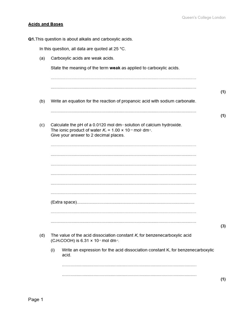 Acids And Bases Download Free Pdf Ph Acid