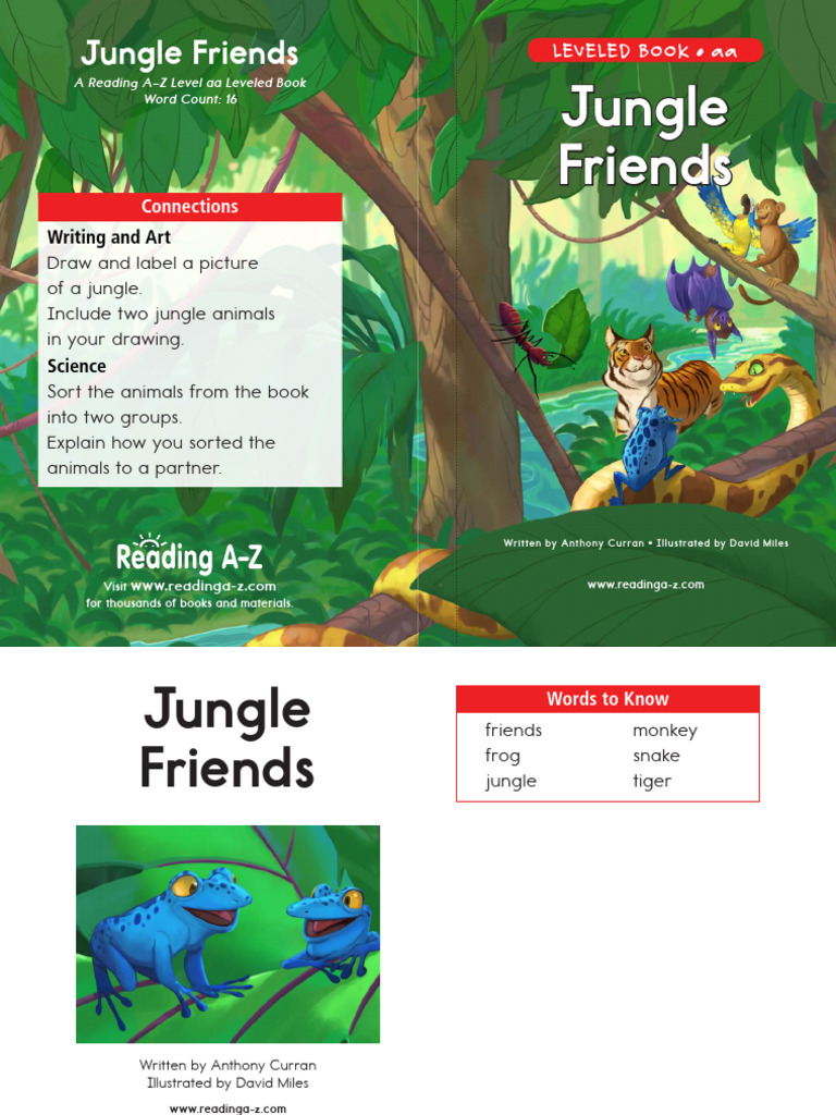 RAZ-AA 018-Jungle Friends | PDF | Linguistics