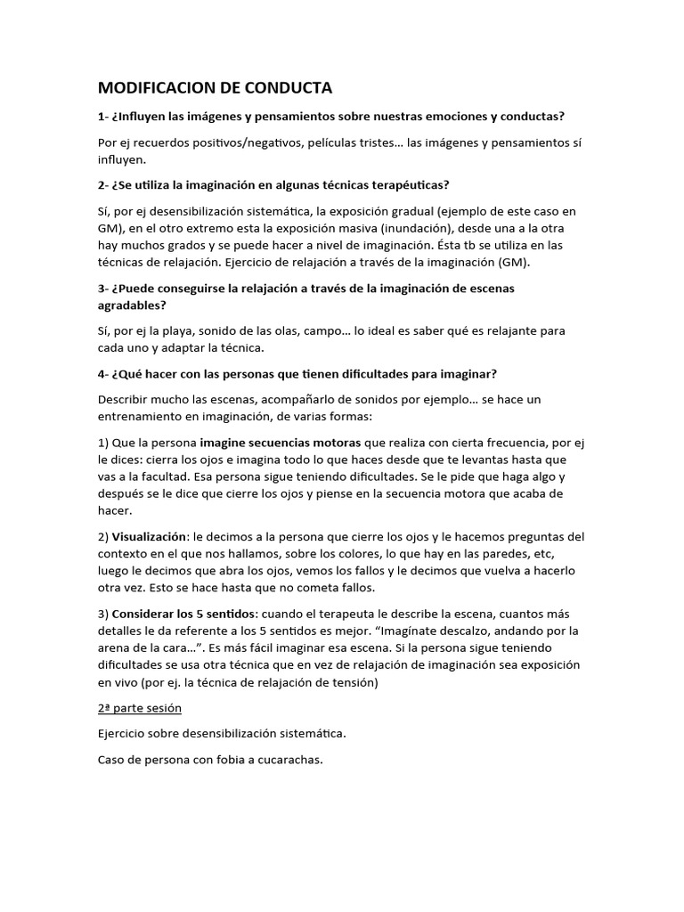 Practica Conductual | PDF | Ciencias del comportamiento | Conceptos psicologicos