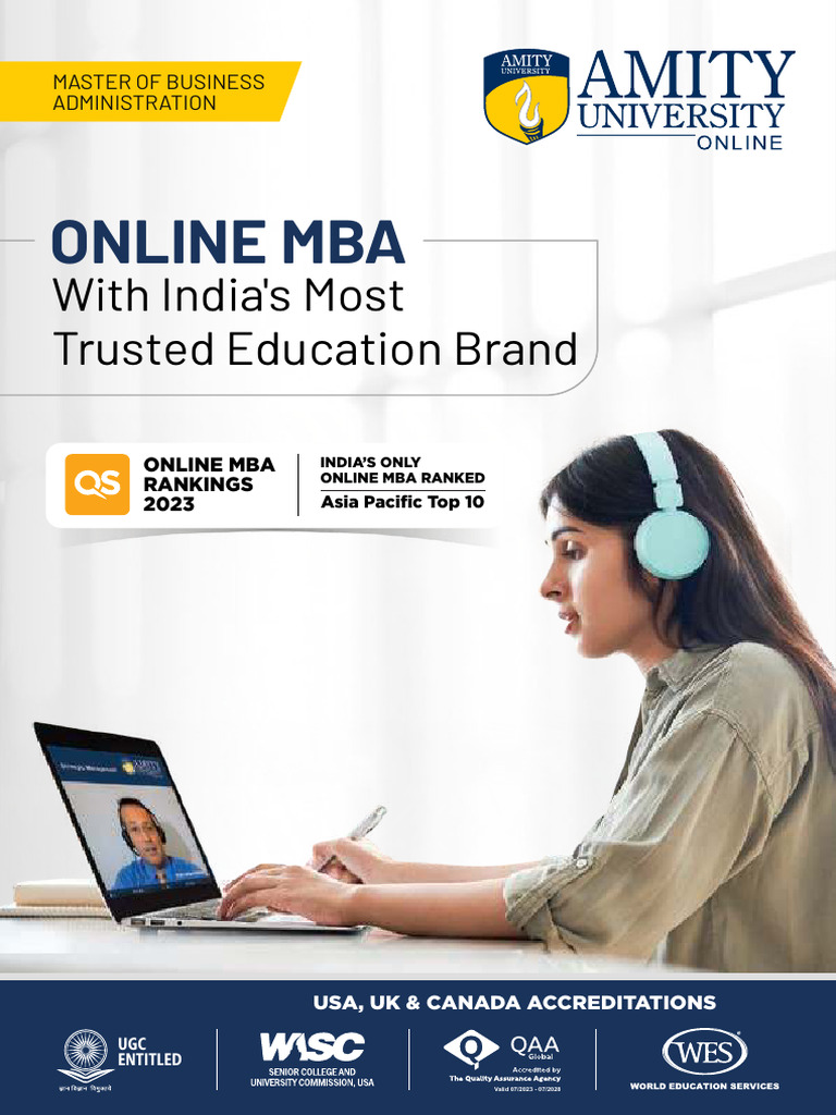 Amity Brochure | PDF | Educational Technology | Master Of Business ...