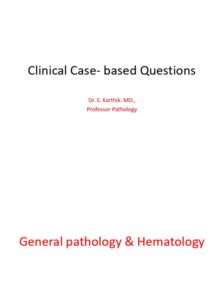Pathology Case Based Questions-1 | Download Free PDF | Biopsy | Neoplasms