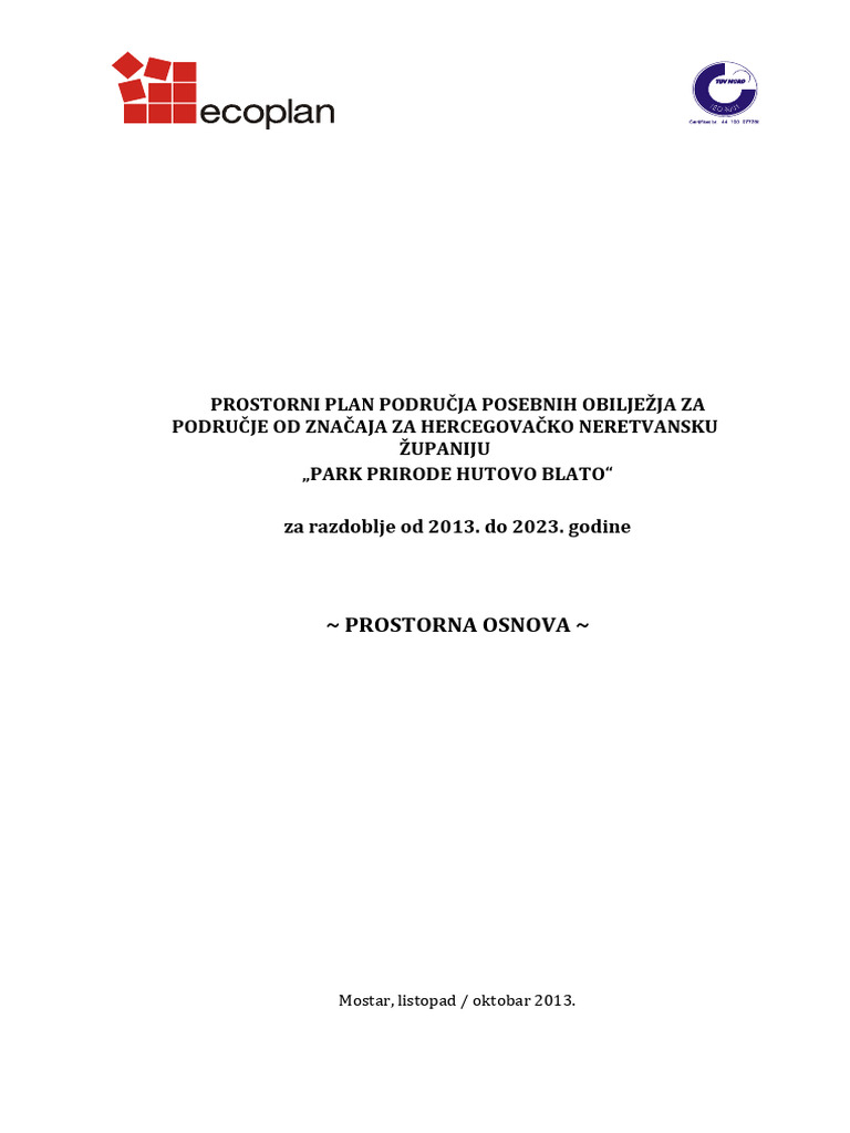 Prostorni Plan (1) | PDF