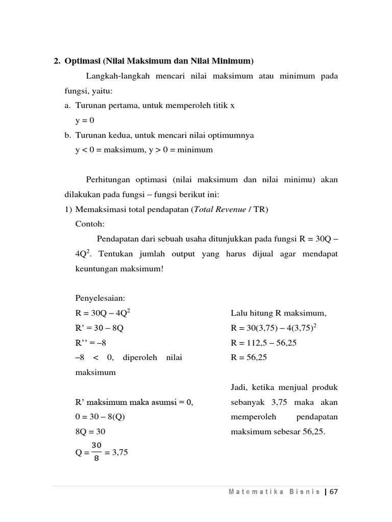 Matematika Bisnis-74-80 | PDF | Metode & Bahan Ajar