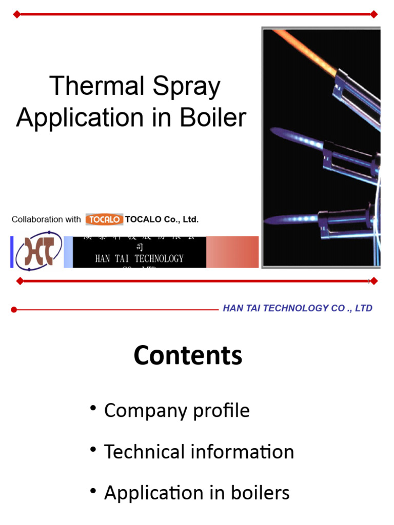 Thermal Spray Applications in Boilers | PDF | Materials | Mechanical ...