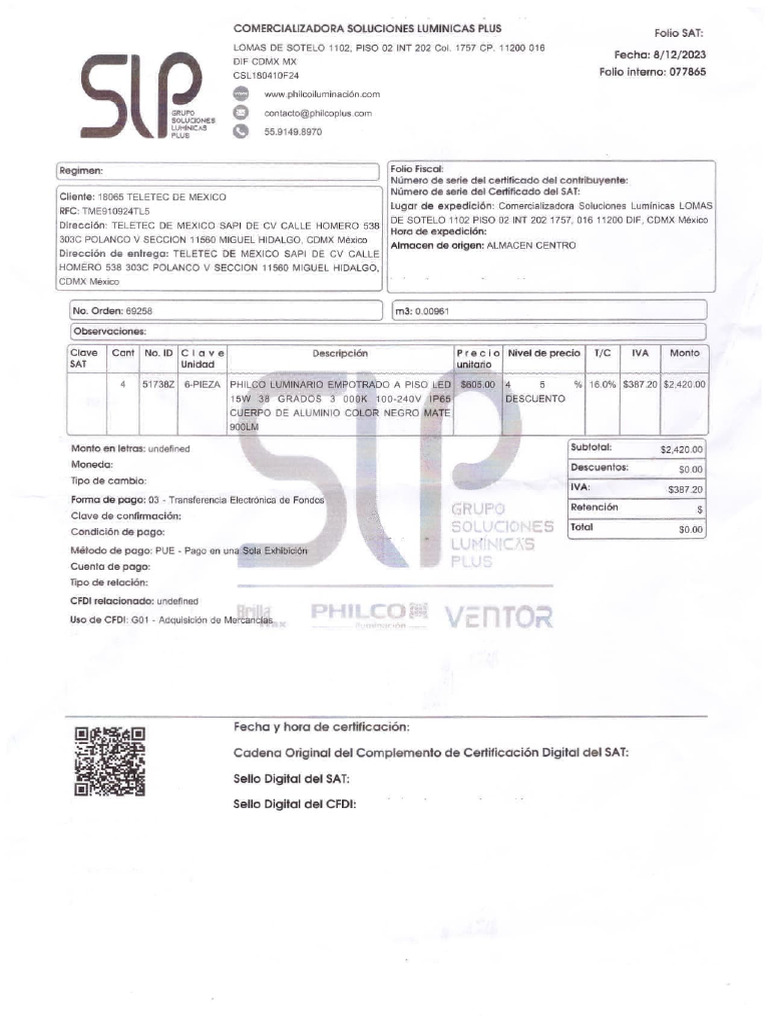 Luminarias Chapultepec | PDF