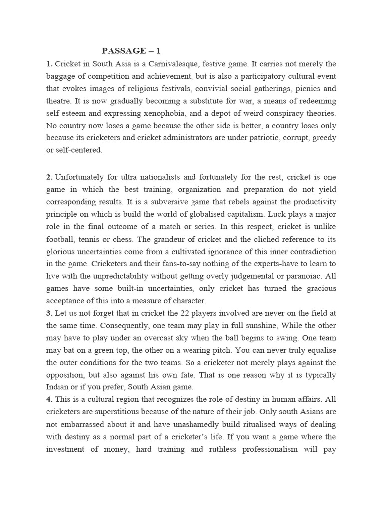 10 Passage Reading | PDF | Moon