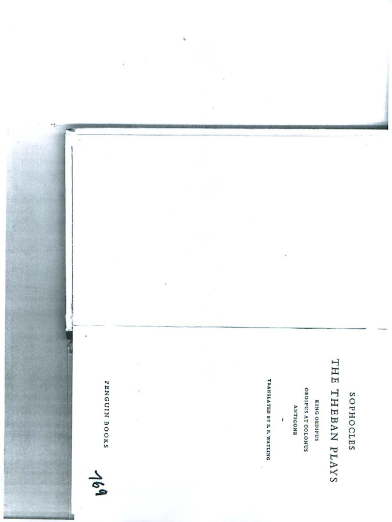 Oedipus Rex by Sophocles | PDF