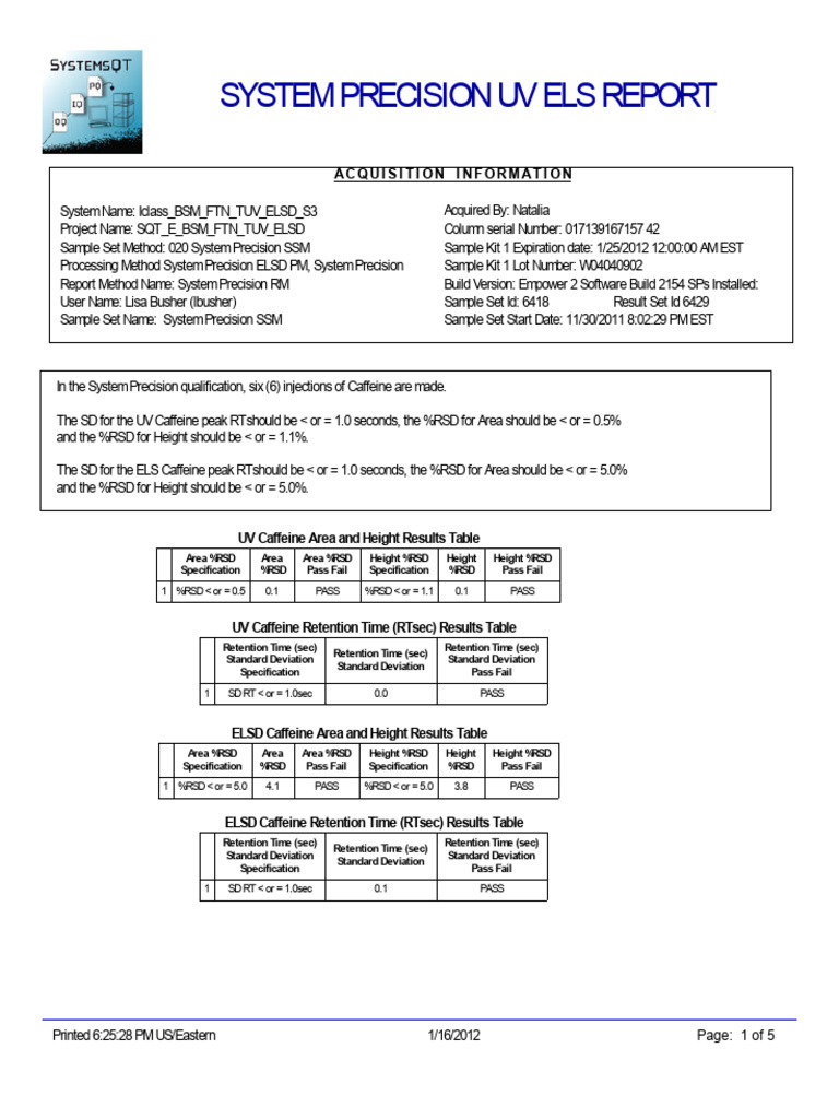 System Precision Report | Download Free PDF | Computing | Software