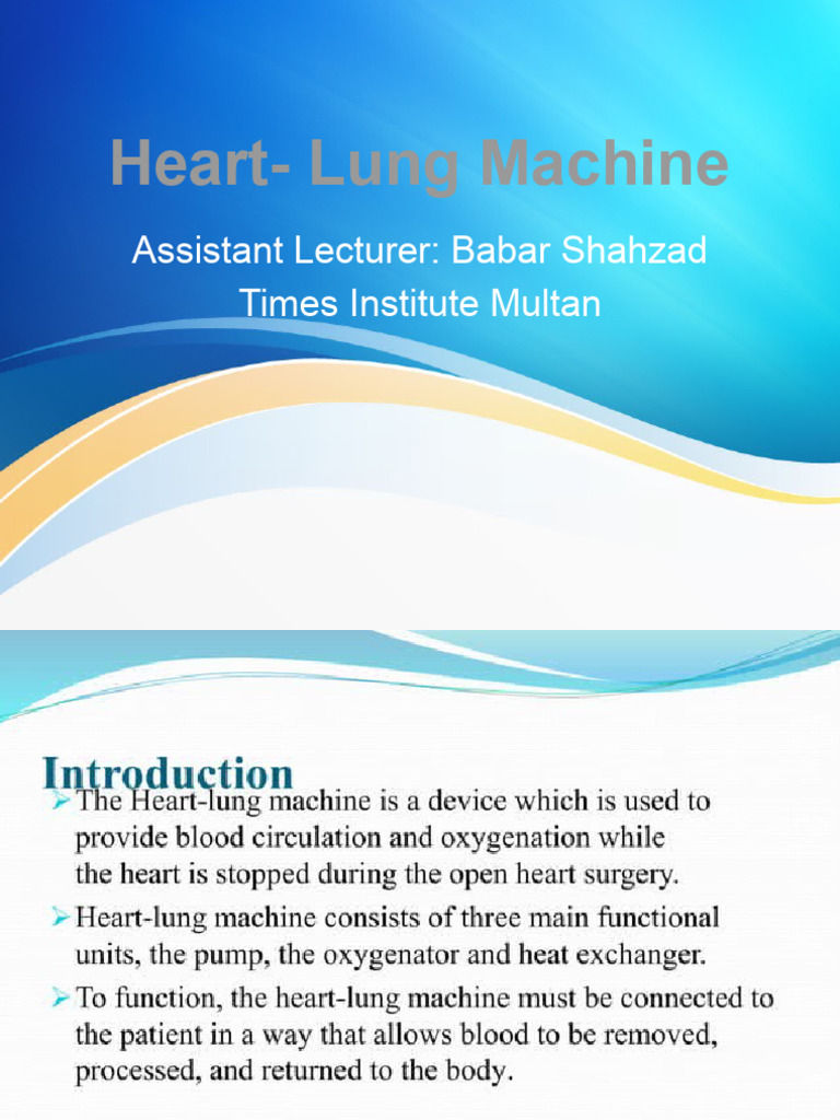 Heart Lung Machine | PDF