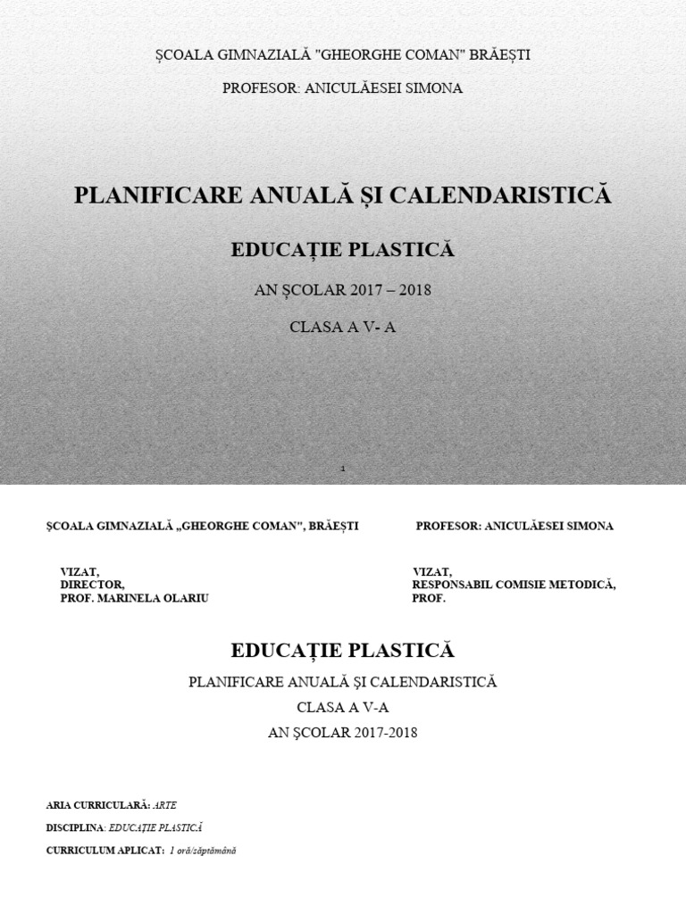 Planificare Finala | PDF