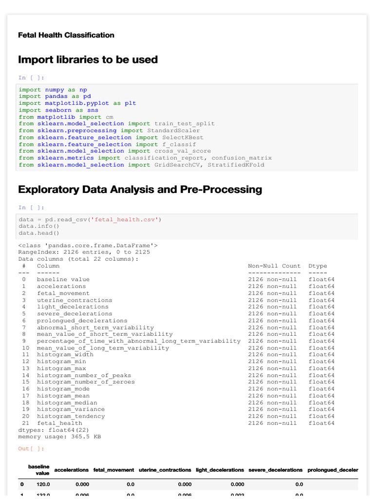 Fetal Health Paper Huo PDF Artificial Neural Network Statistical