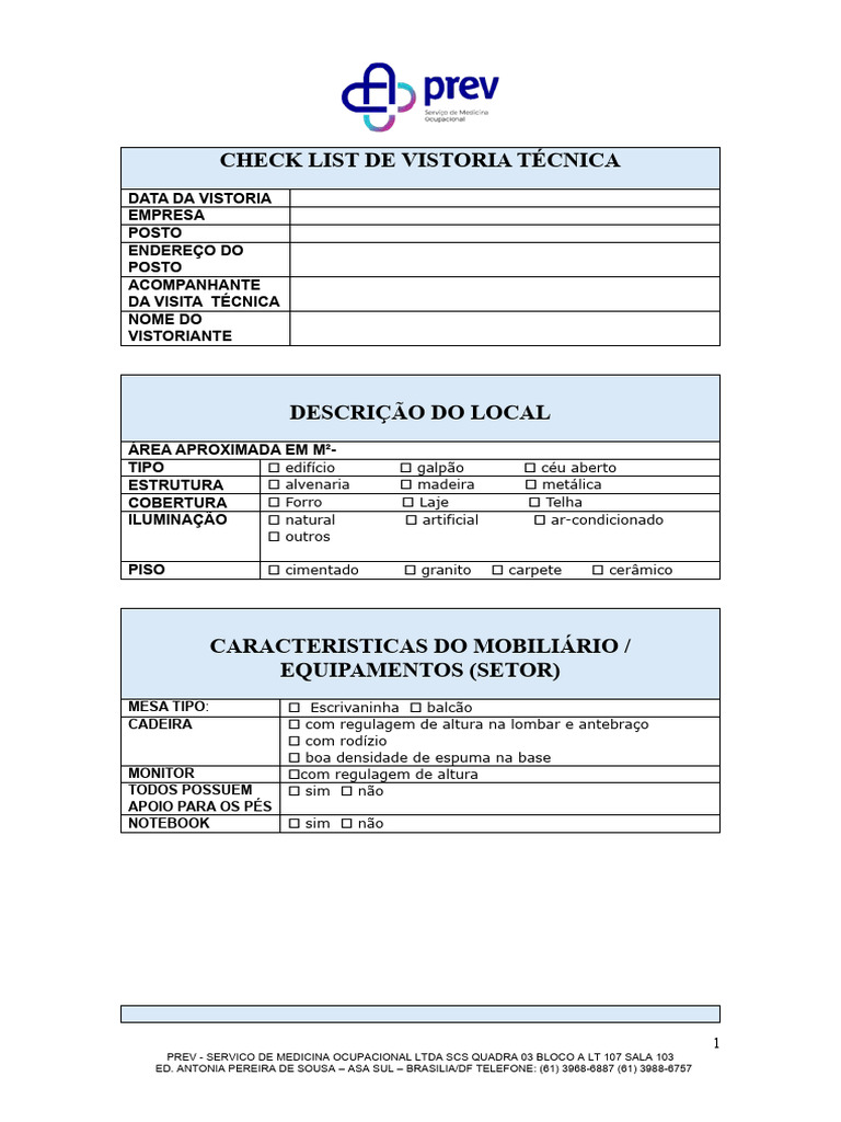 Check List Administrativo | PDF