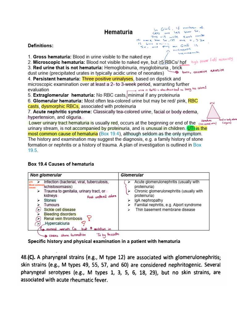 Red Urine - Haematuria | Download Free PDF | Urology | Internal Medicine