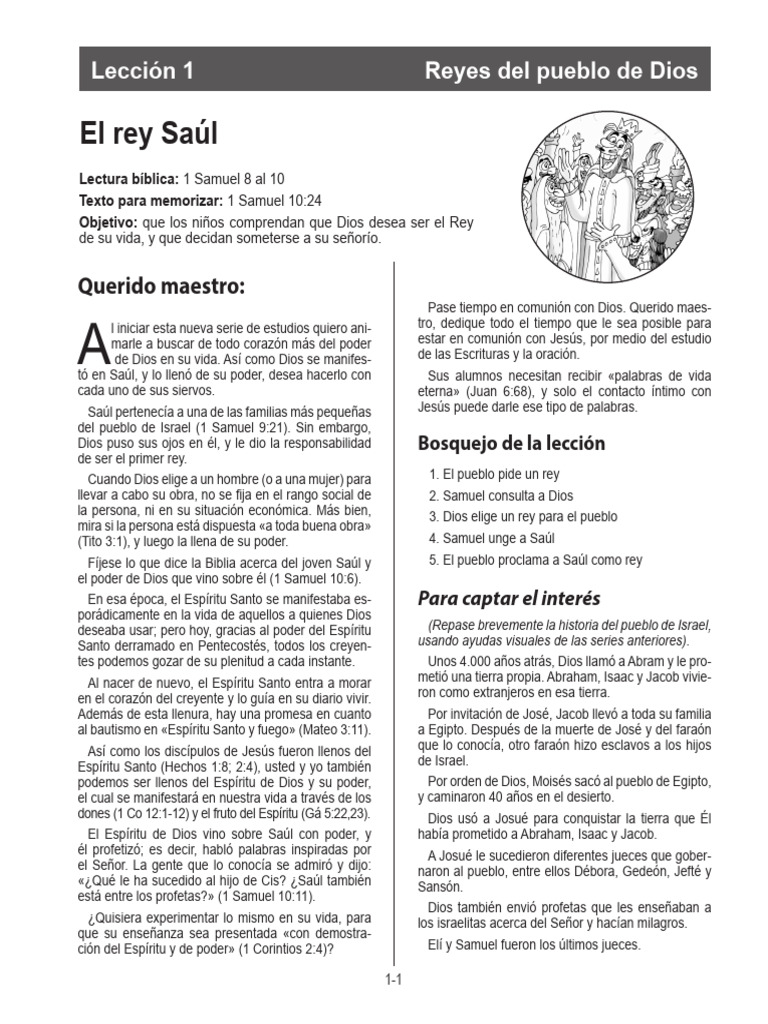 01 Reyes El Rey Saul | PDF | Saulo | Abrahán