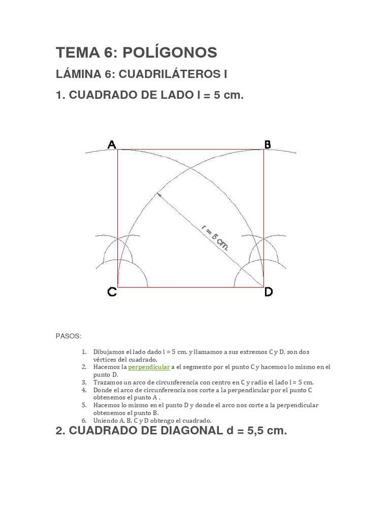 Cuadriláteros Ejercicios | PDF | Rectángulo | Geometria clasica