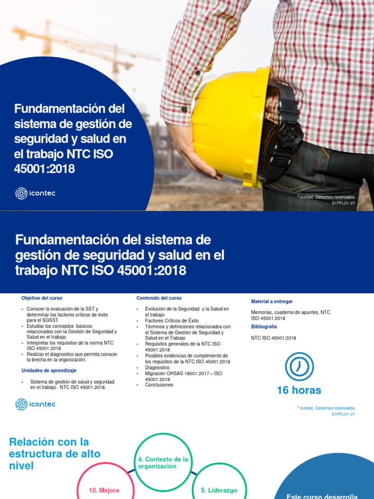 Presentacion Fundamentos ISO 45001 2018 | PDF | Planificación | Business