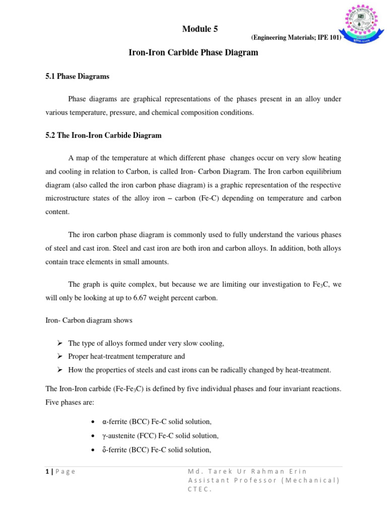 5. Phase Diagram | PDF | Steel | Iron