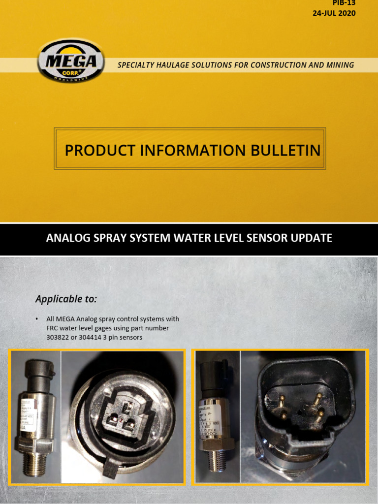 Water Level Sensor Wiring Update Guide | PDF | Electrical Connector ...