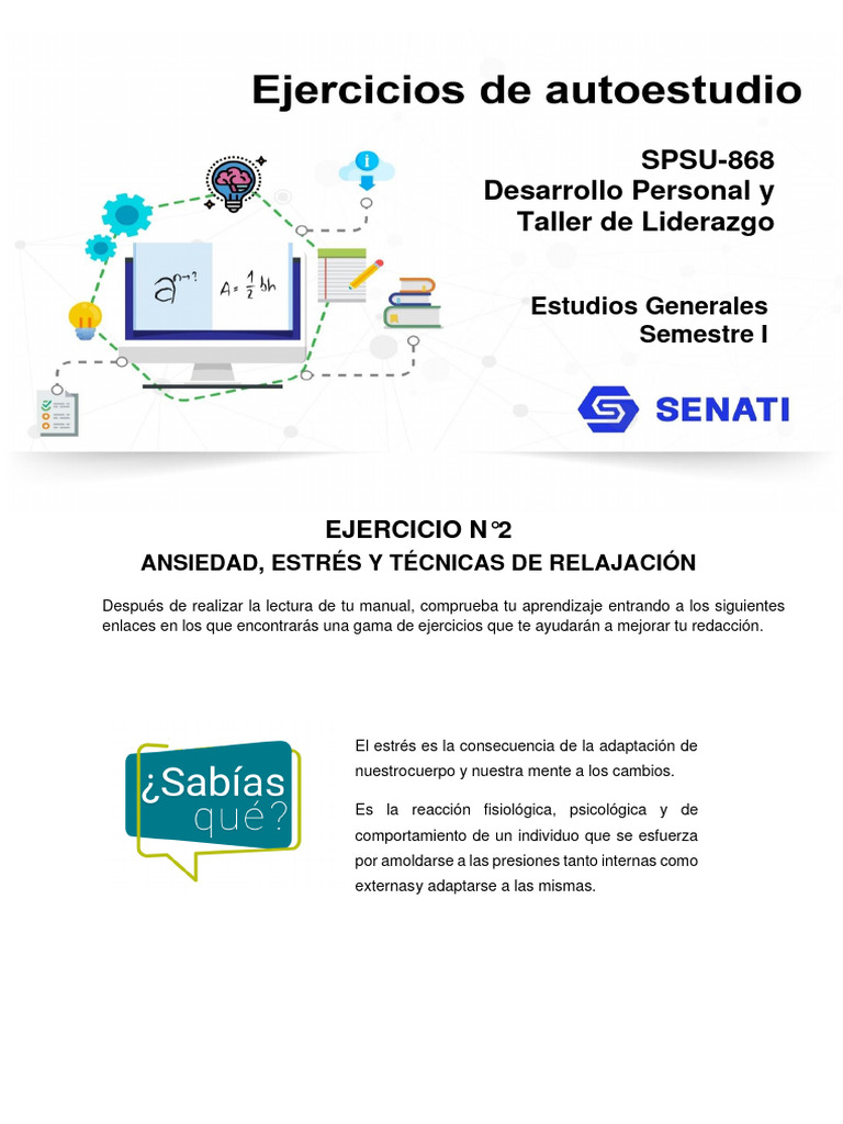 Desarrollo EJERCICIO U002 | PDF | Ansiedad | Estrés (biología)