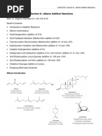 1 Alkene Practice Problems MOC PDF | PDF | Alkene | Chemical Reactions