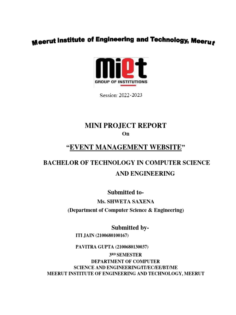 Final Report | PDF | Html Element | Html