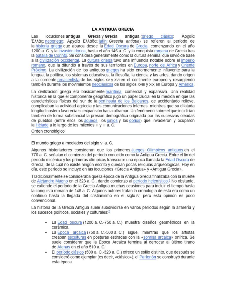 La Antigua Grecia | PDF | Antigua Grecia | Esparta