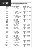 Class Wise Room Allotment 2025-26 | PDF