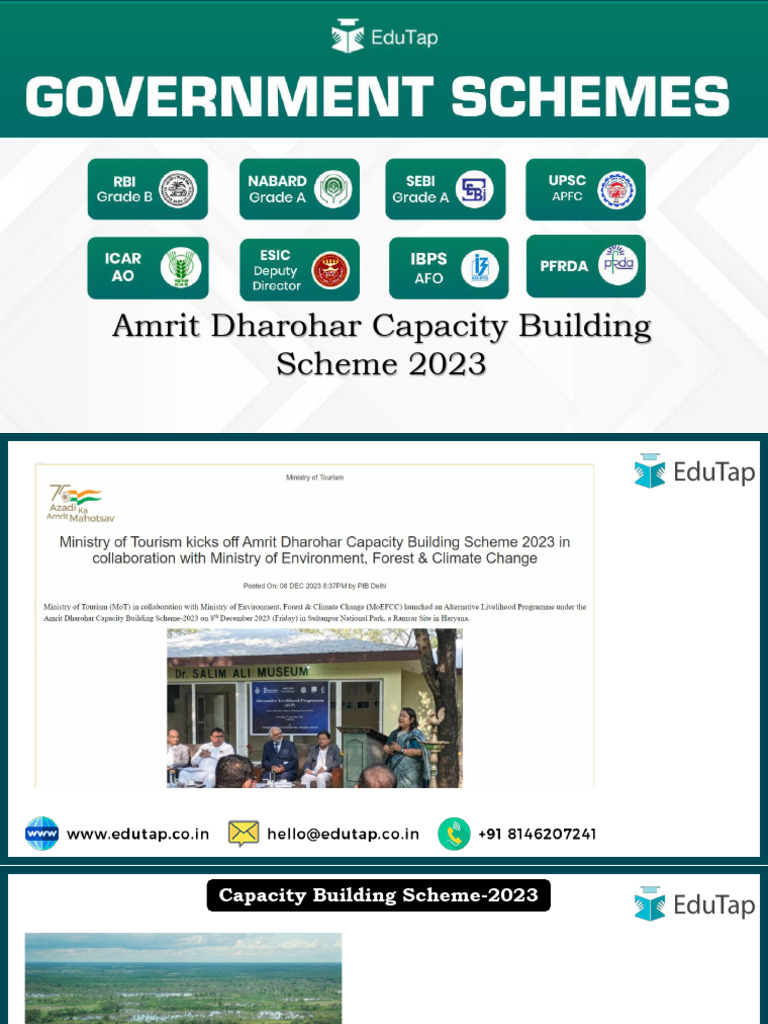 11th December 2023 Amrit Dharohar Capacity Building Scheme Government ...