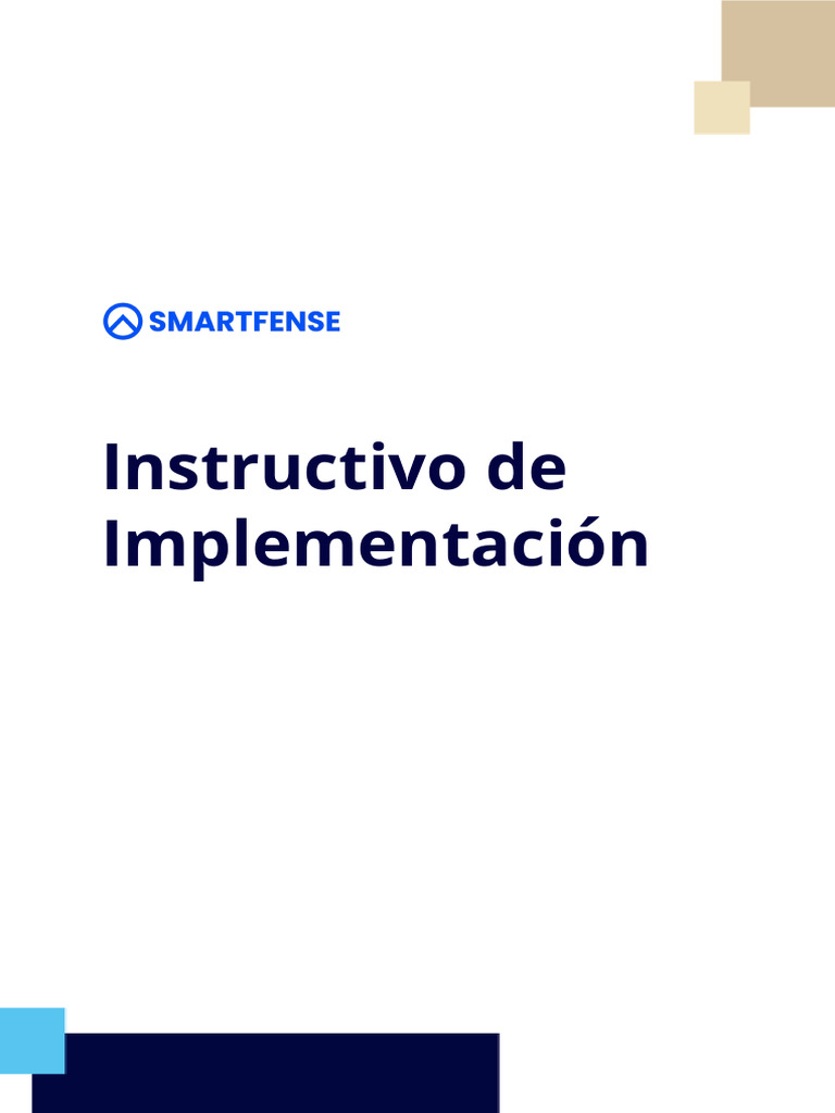 SMARTFENSE - Instructivo de Implementación | PDF | Dirección IP | Autenticación