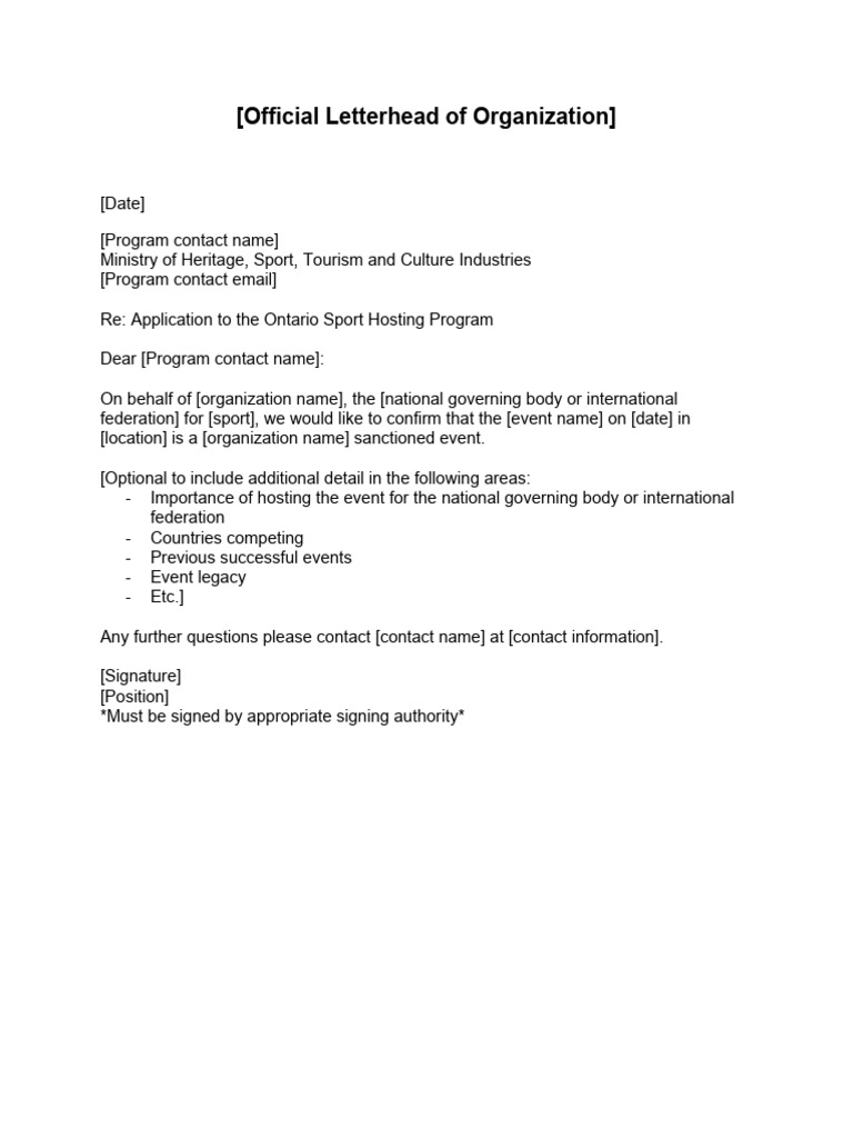 Example Sanctioning Letter en | PDF