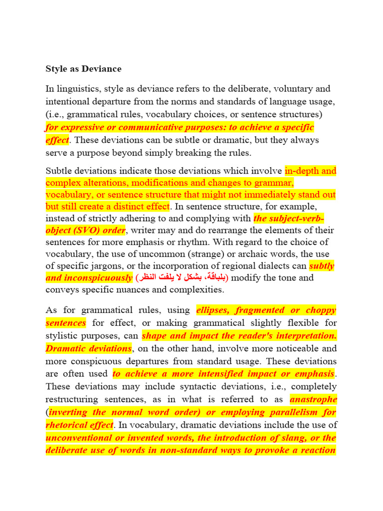Stylistics Variation at The Lexical and Semantic Levels | PDF | Semantics | Word