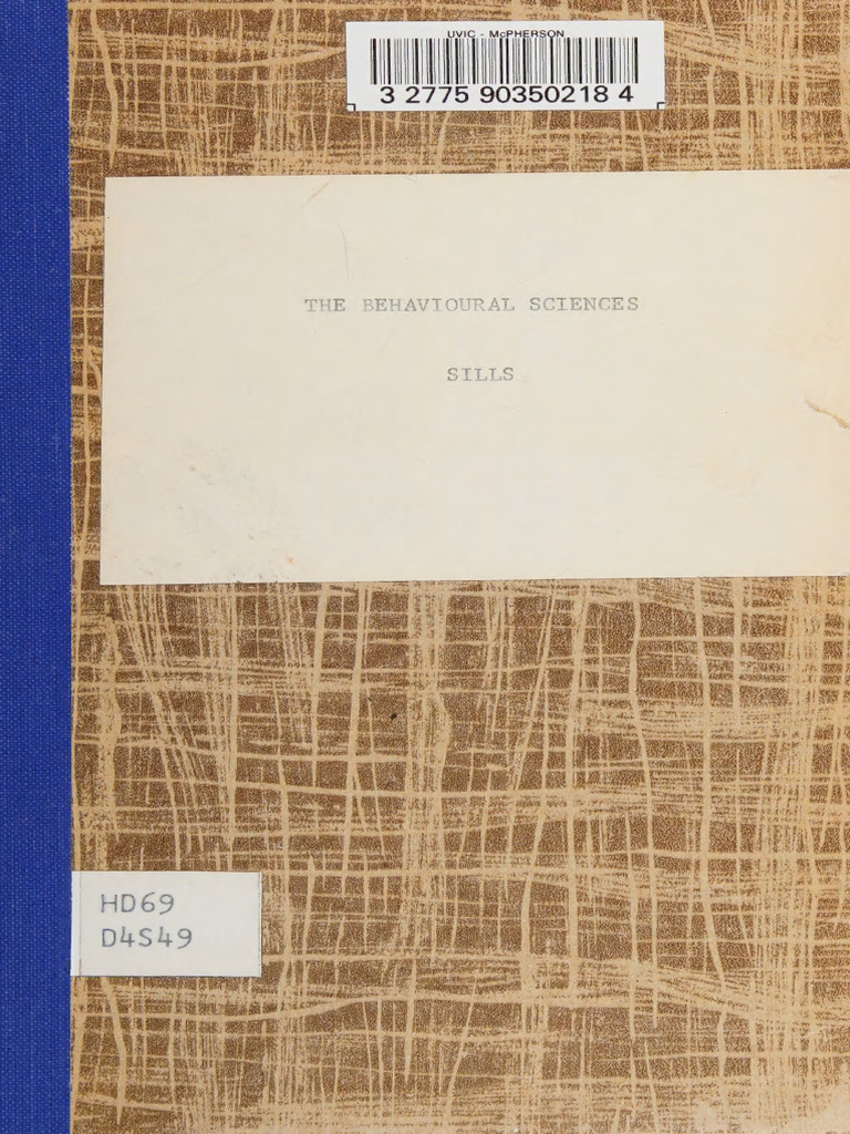 Behavioral Science | PDF | Human Resources | Survey Methodology