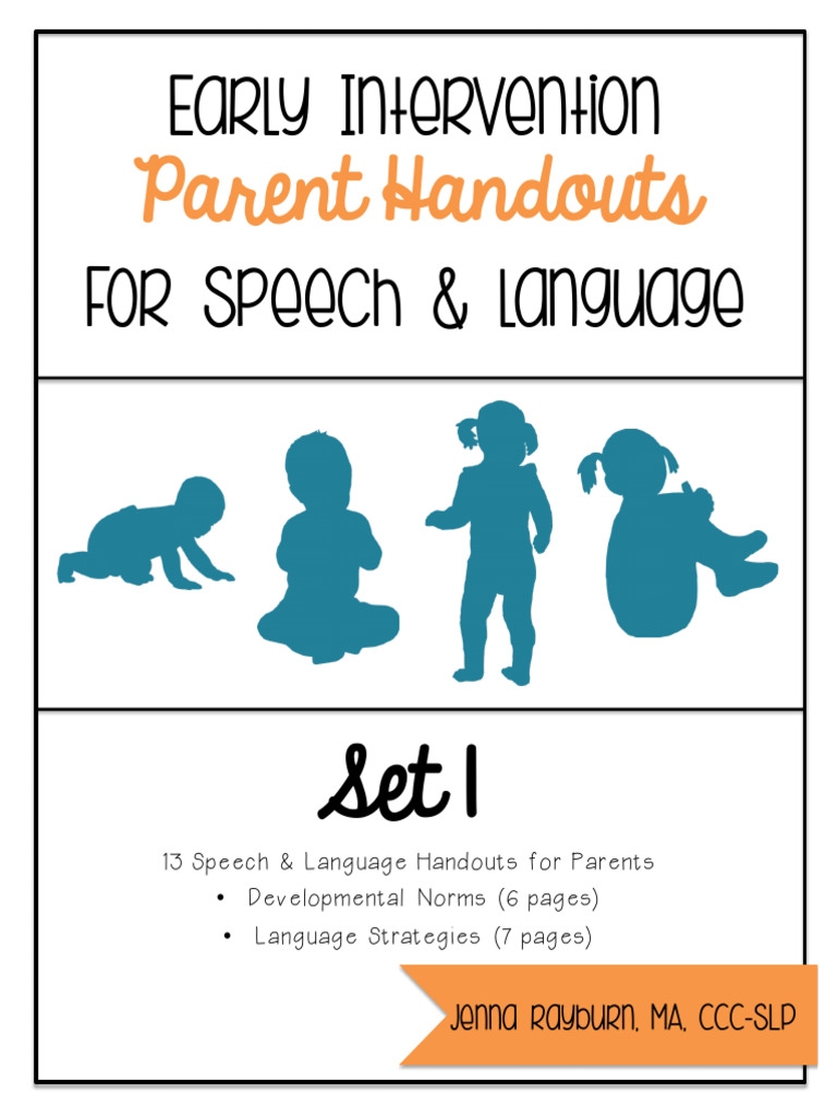 Parent Handouts: Early Intervention For Speech & Language | PDF ...