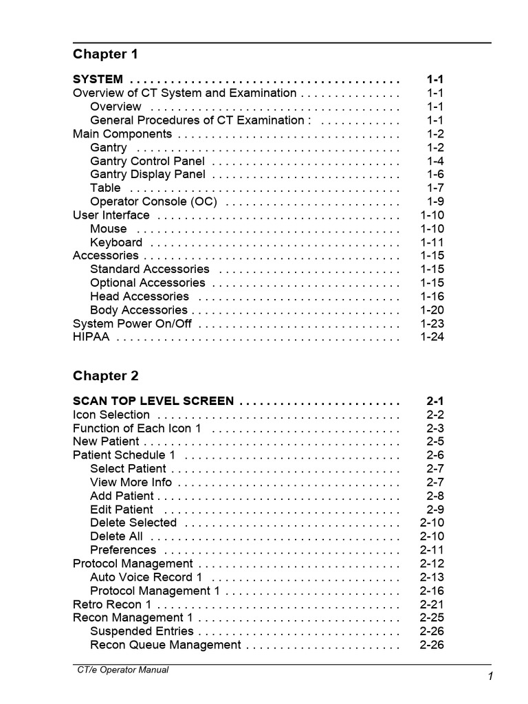 Opeerator Manual GE CT Scan Machine | PDF | Ct Scan