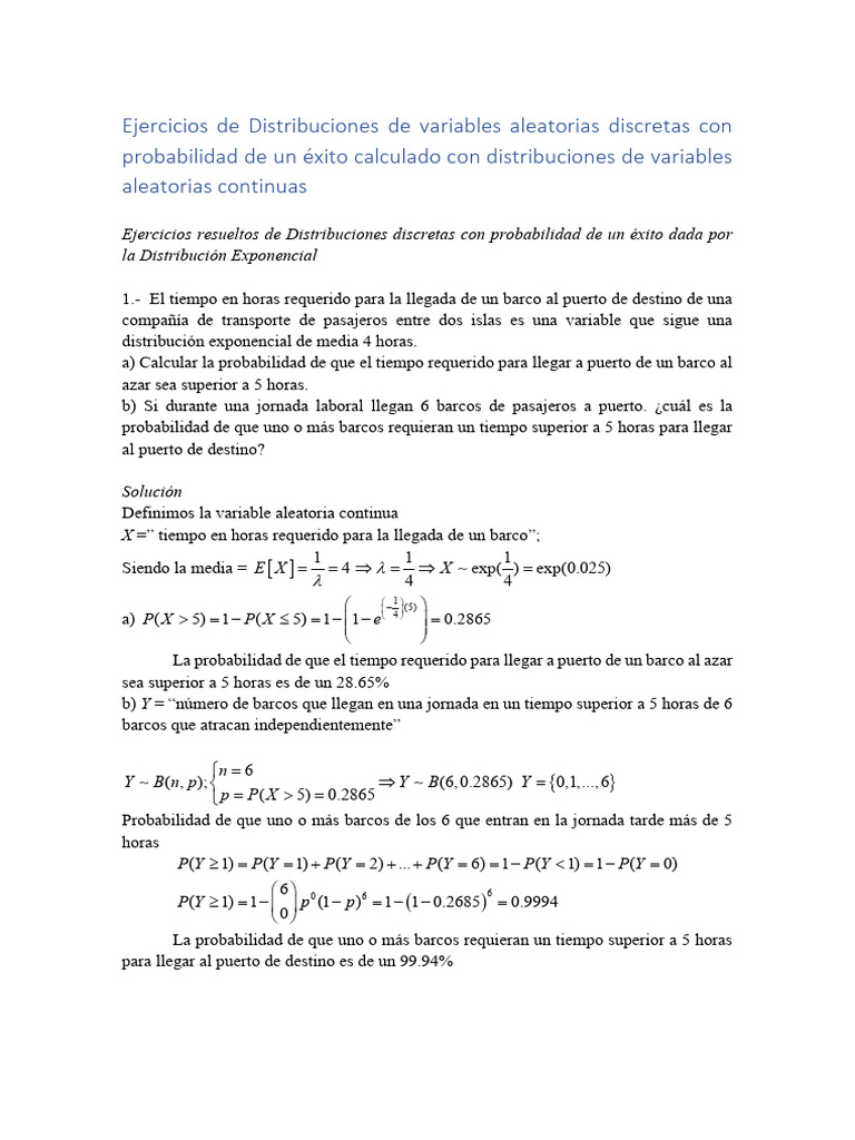 1-3 Ejercicios Binomial Con Distrib Va Continuas (1) | PDF | Distribución normal | Probabilidad