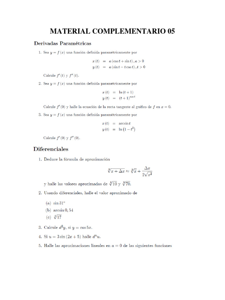 5 Material Complementario 5 | PDF
