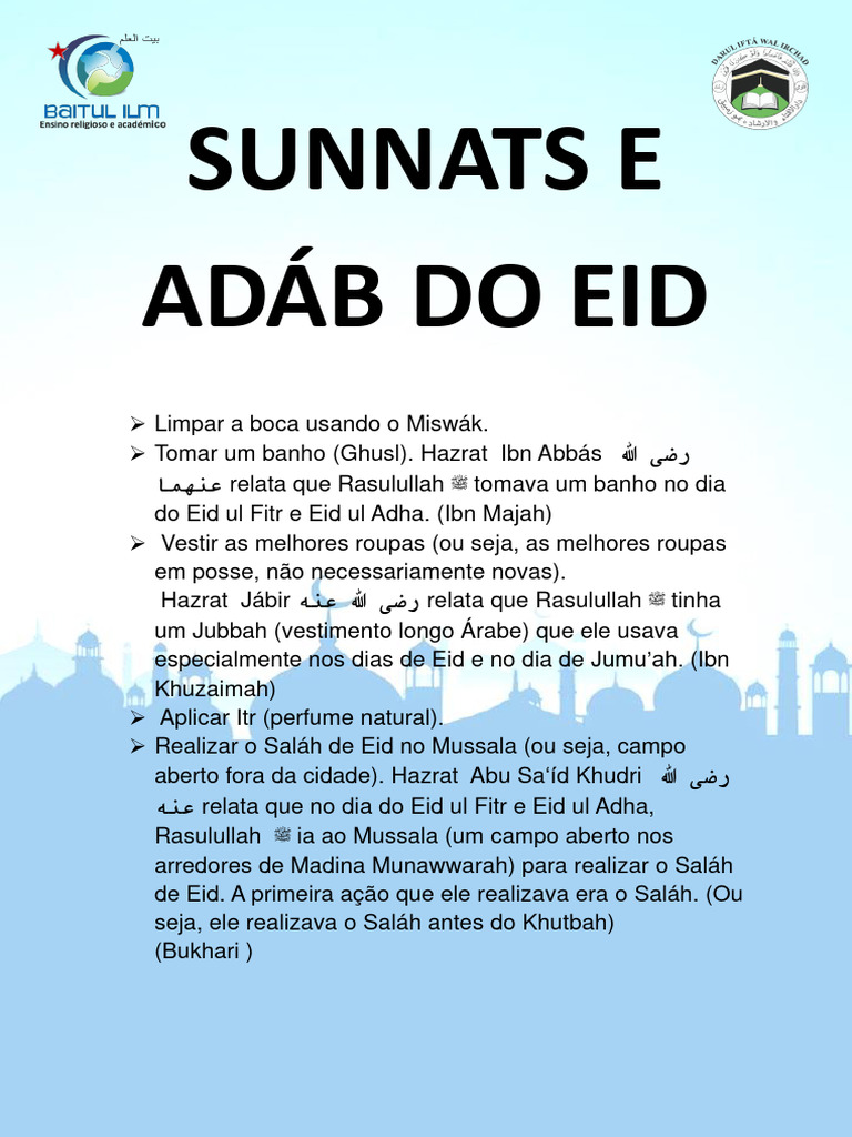 EIDUL - FITR - SUNNAH e ADAAB.. | PDF