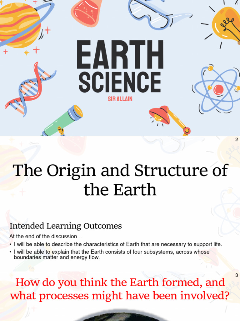 The Origin and Structure of The Earth | PDF | Earth | Atmosphere