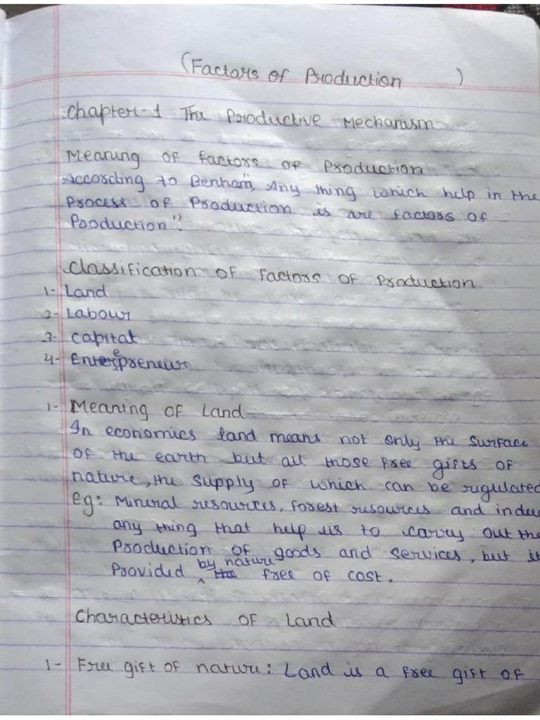 Factors Of Production Pdf