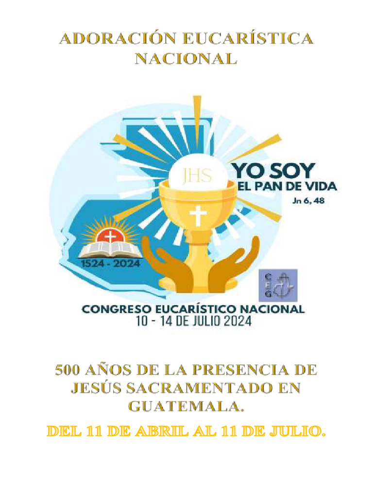 Adoración Eucarística Nacional | PDF | eucaristía | orador del Señor