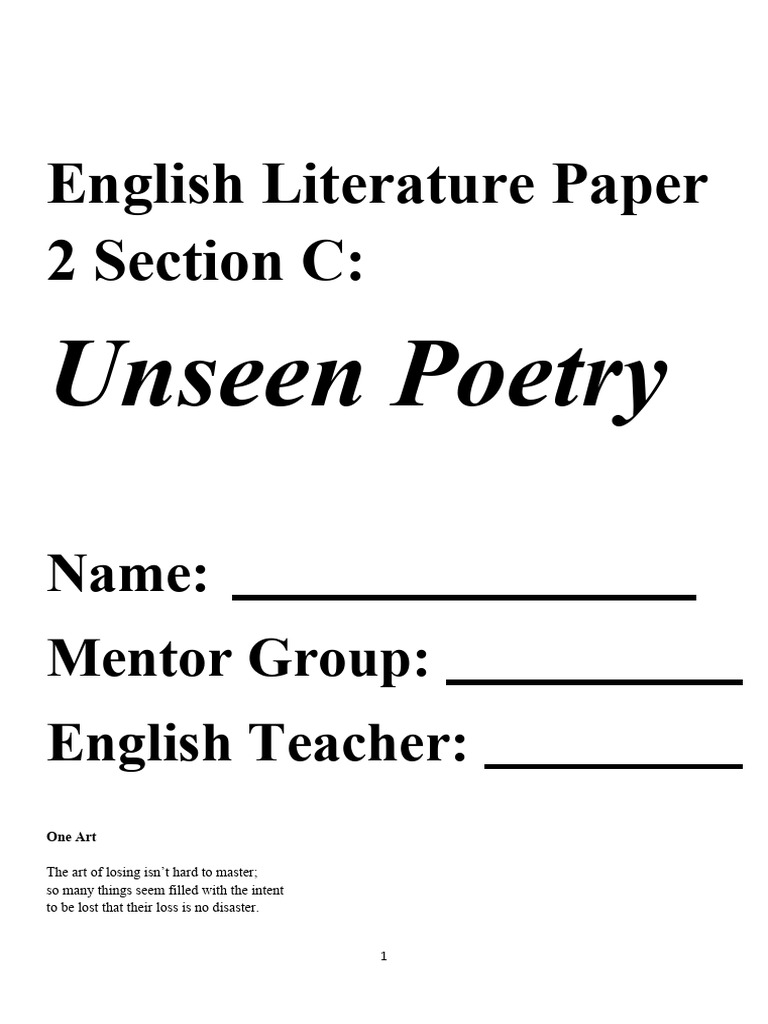 Unseen Booklet v2 | PDF