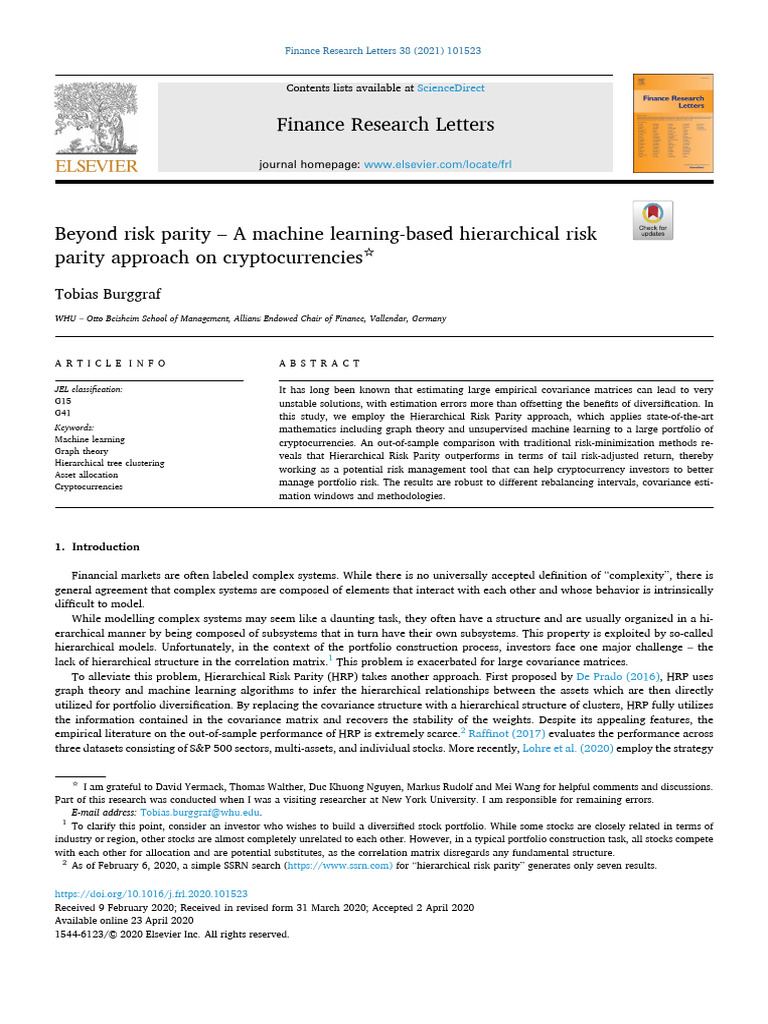 Beyond Risk-Parity | PDF | Diversification (Finance) | Sharpe Ratio