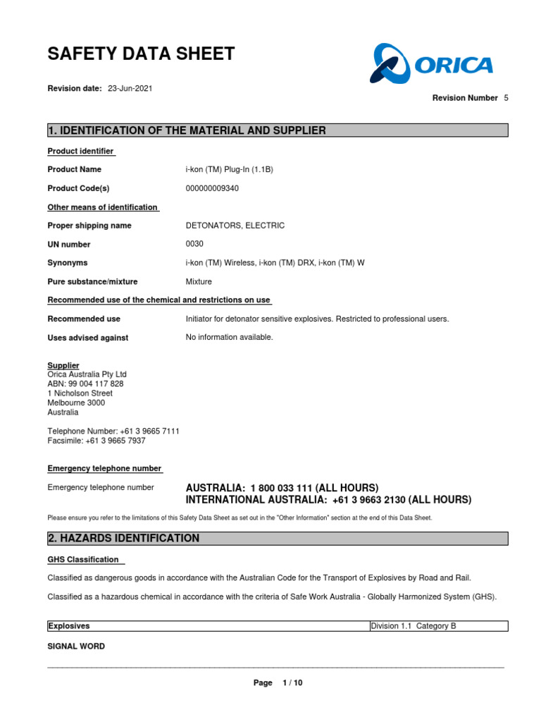 MSDS - DRX | PDF | Personal Protective Equipment | Dangerous Goods