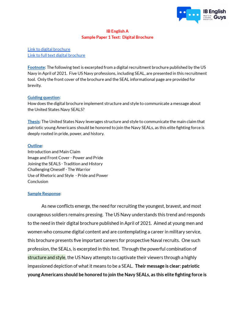 79 - Paper One - Brochure - Digital - Response | PDF | Pride