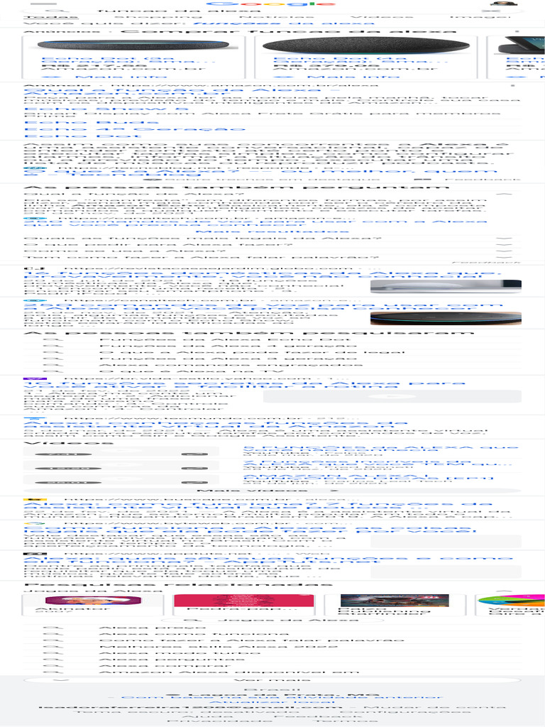 Funções da Alexa: Guia Completo | PDF | Amazon Echo